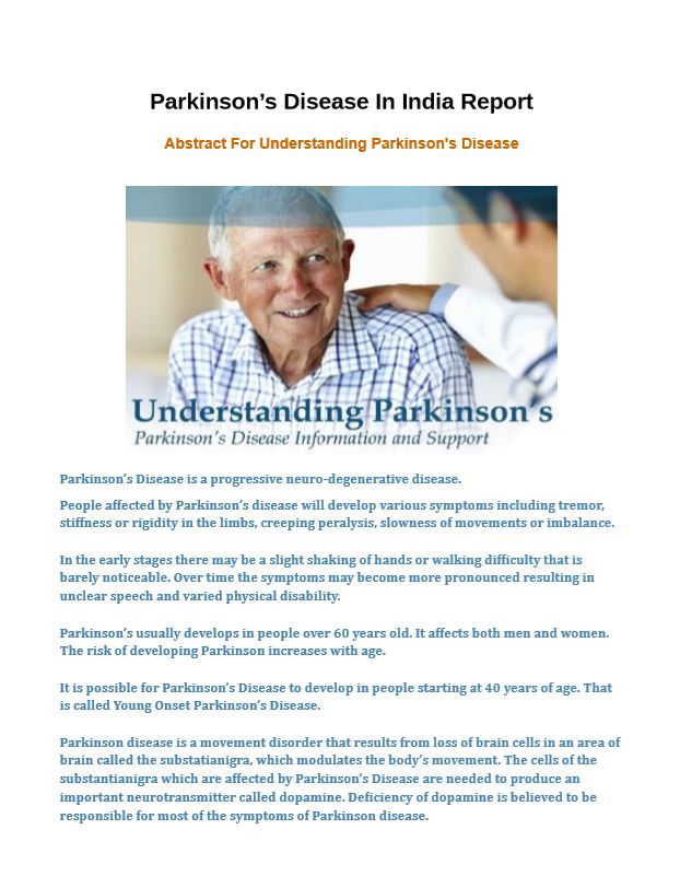 Download This Printable Report On Parkinson’s Disease Research ...